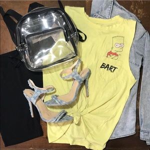 Simpsons | Tops | The Simpsons Pocket Bart Grunge Muscle Tank Tee ...